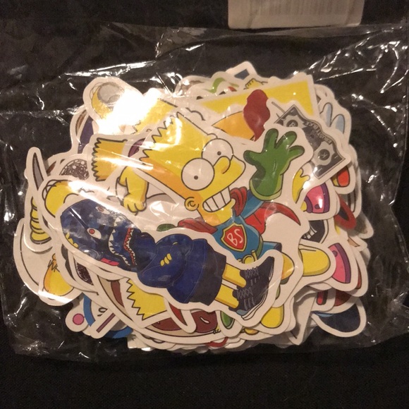 Pauplian | Toys | Nwtsimpsons Vinyl Waterproof Stickers Decals 96 Pcs ...